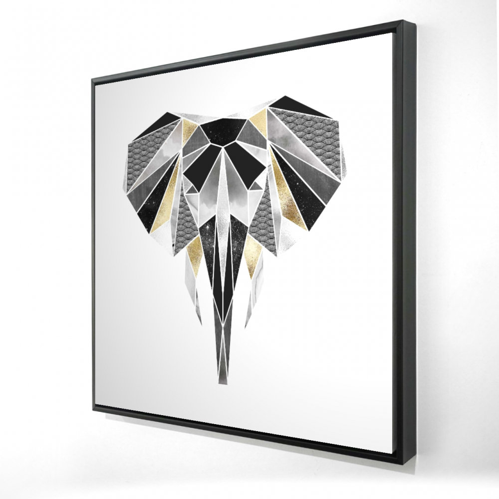 Brayden Studio® " Geometric Elephant " | Wayfair